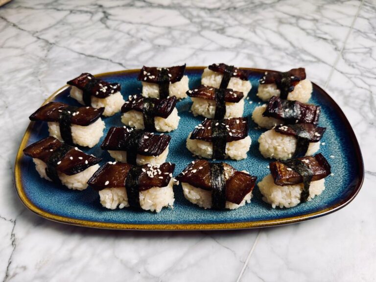 Vegan Unagi Nigiri | Eggplant Eel Sushi Recipe