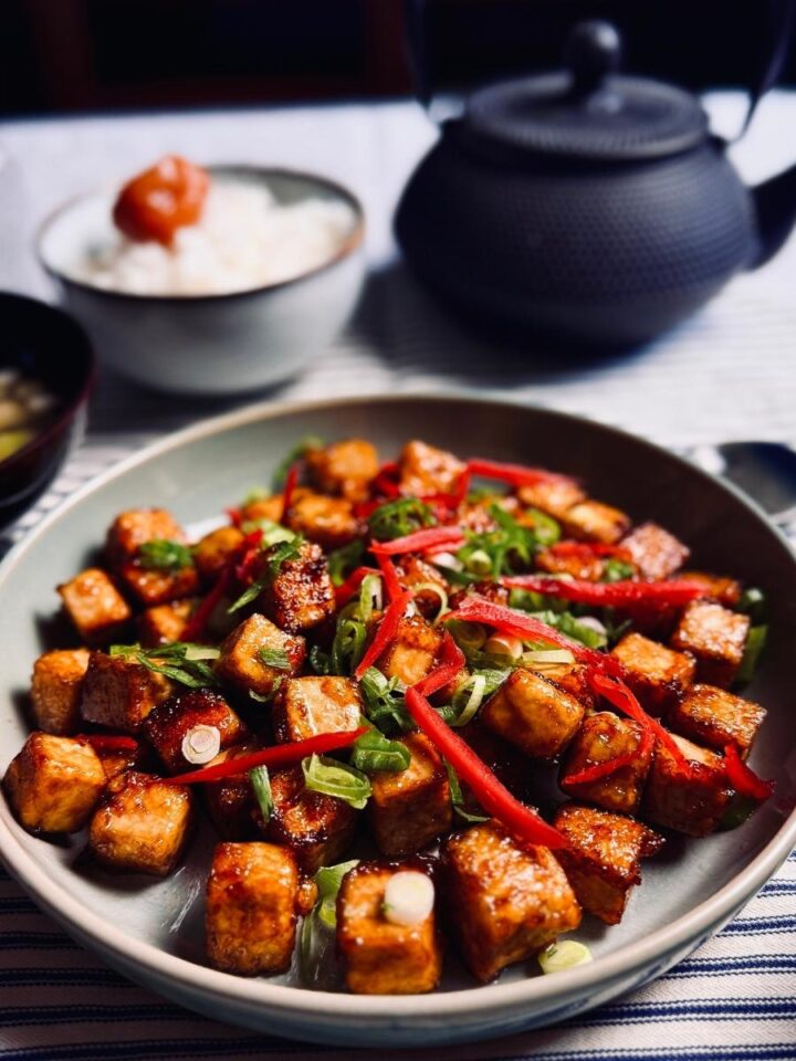 Sticky Tofu: Easy 10-Minute Recipe - Vegan Japanese